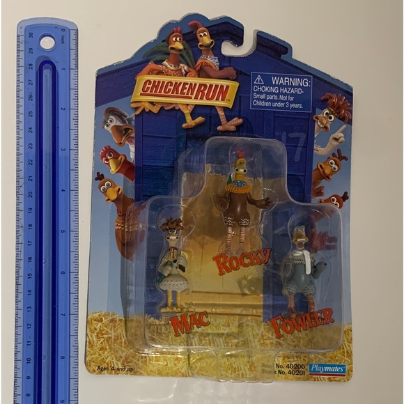 Toys | Chicken Run Mac Rocky And Fowler 200 Playmates Mini Figure Set ...